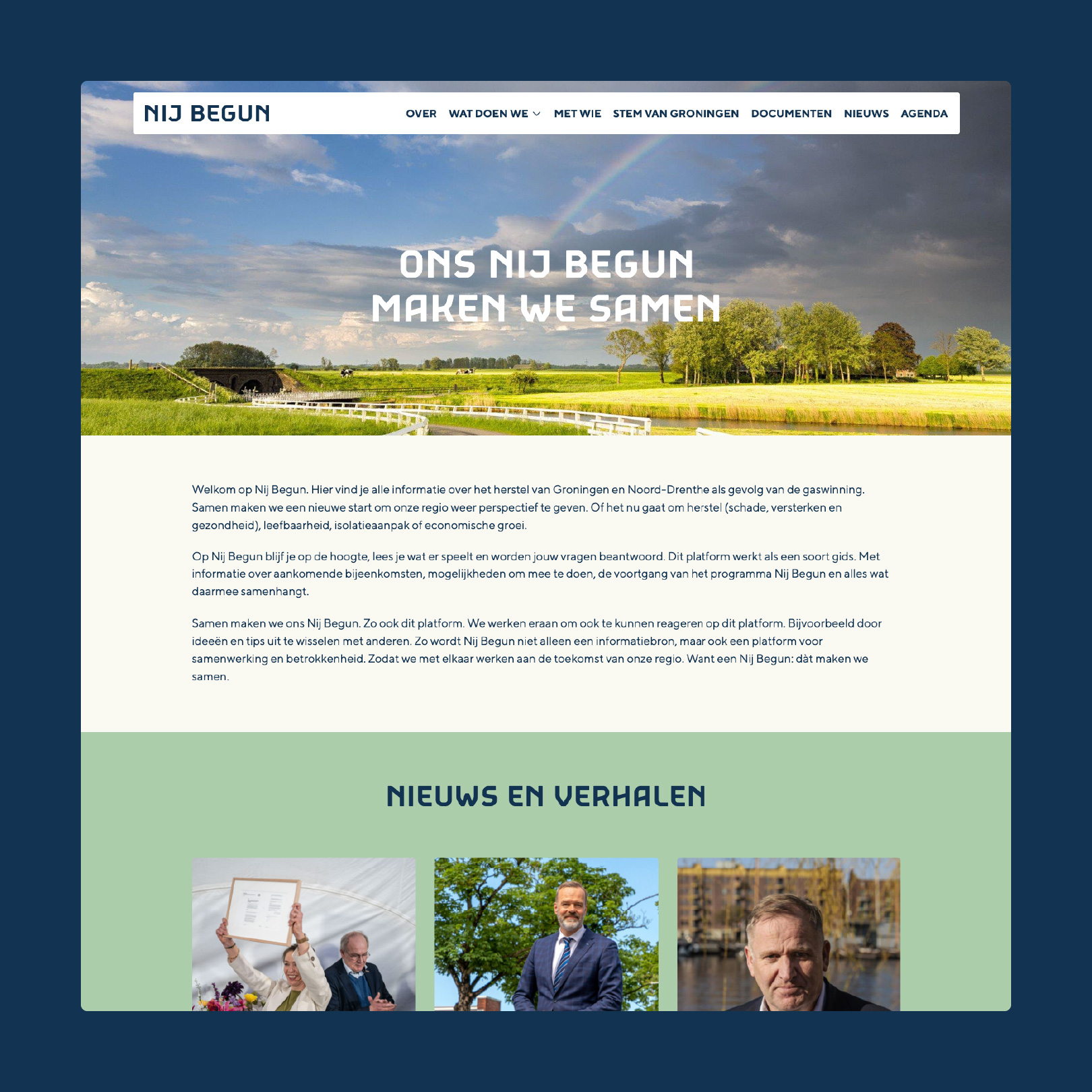 Nieuwe website over Nij Begun live - Nij Begun